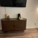 Ebern Designs 55'' Sideboard Storage Cabinet With Doors And Shelves - Credenza Storage Cabinet ...